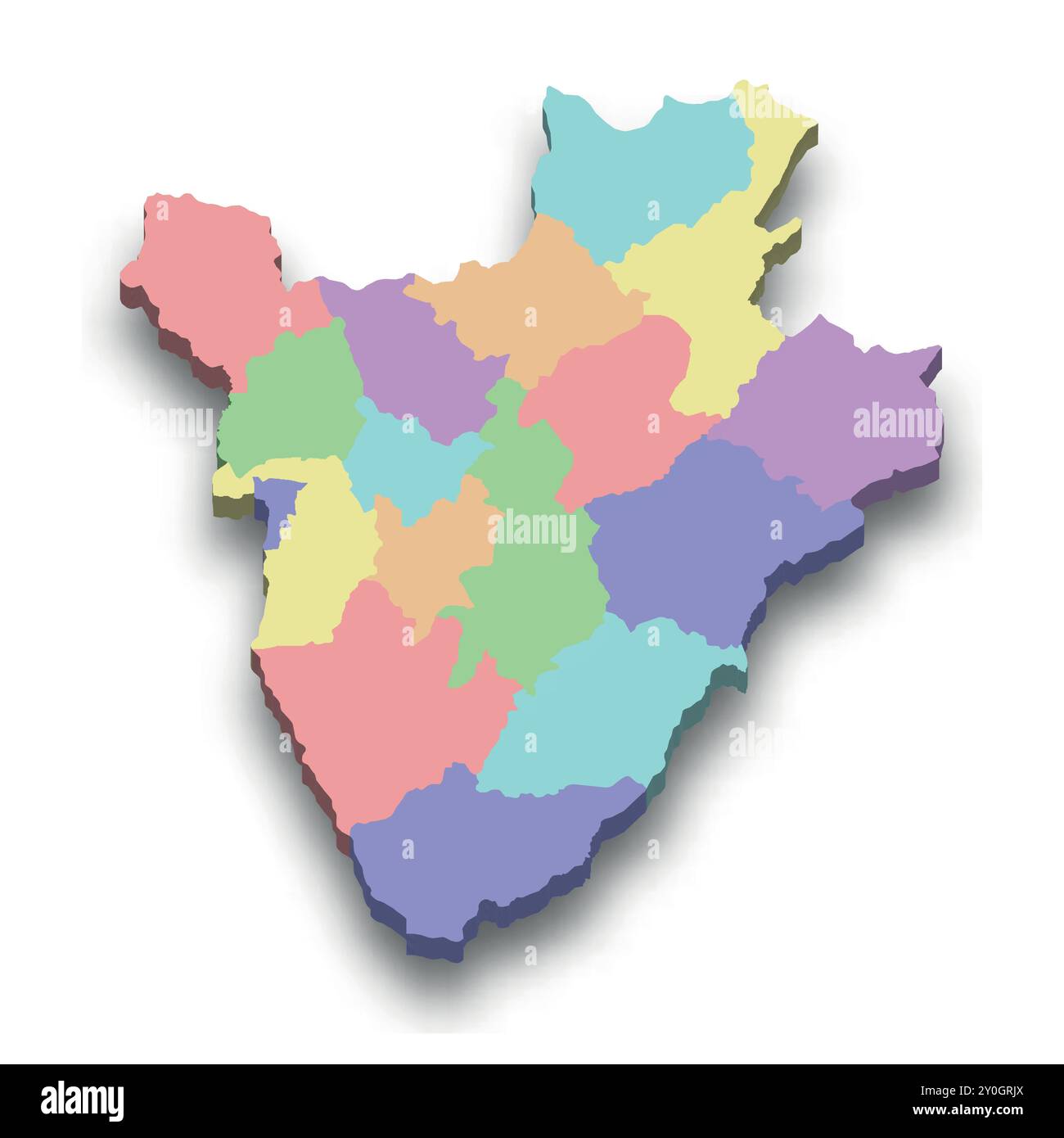 Burundi political map capital hi-res stock photography and images - Alamy