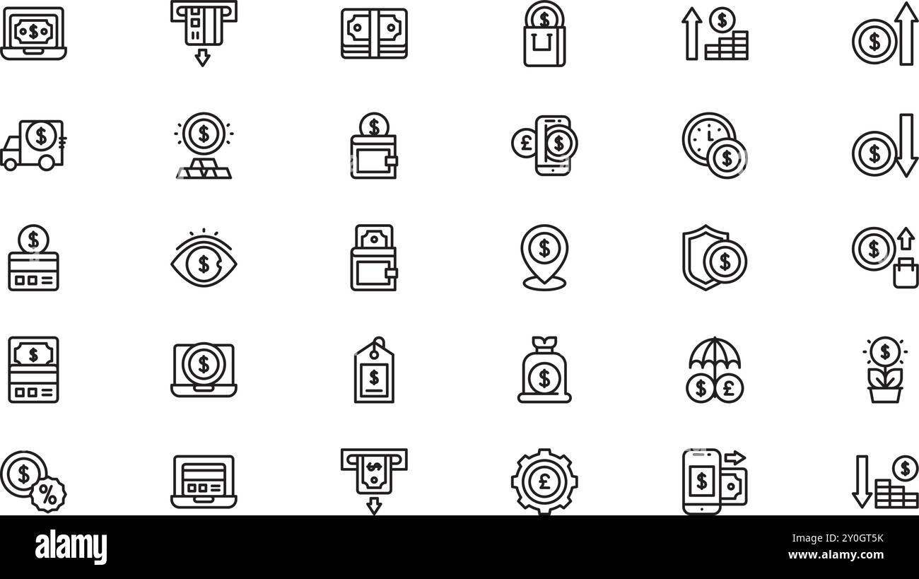 Money icons High-Quality Vector Icons Collection with Editable Stroke ...
