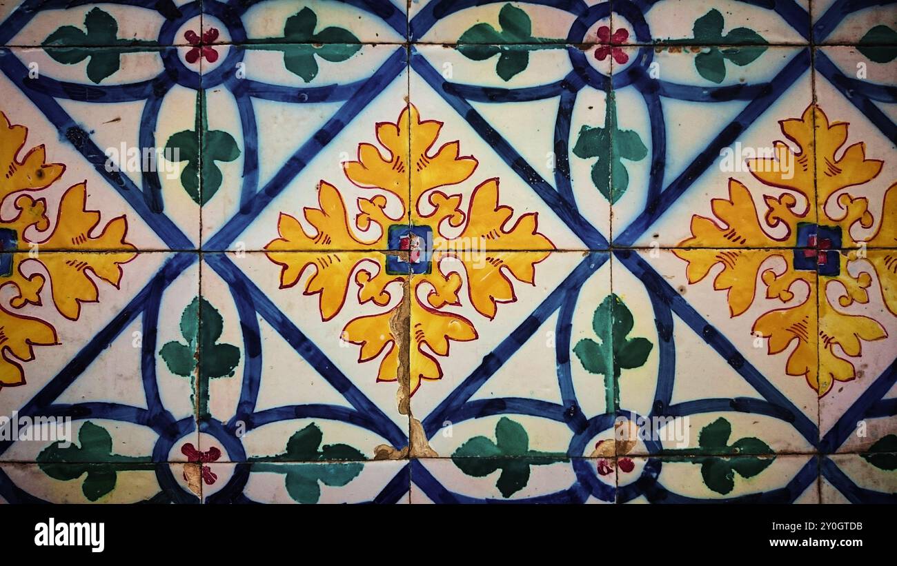 Traditional Portuguese tiles in a house in Portugal Stock Photo - Alamy