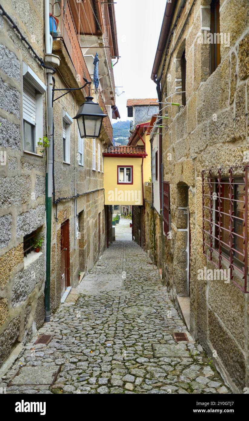 Old street in the heart of the tradition of tanning and beating hides ...