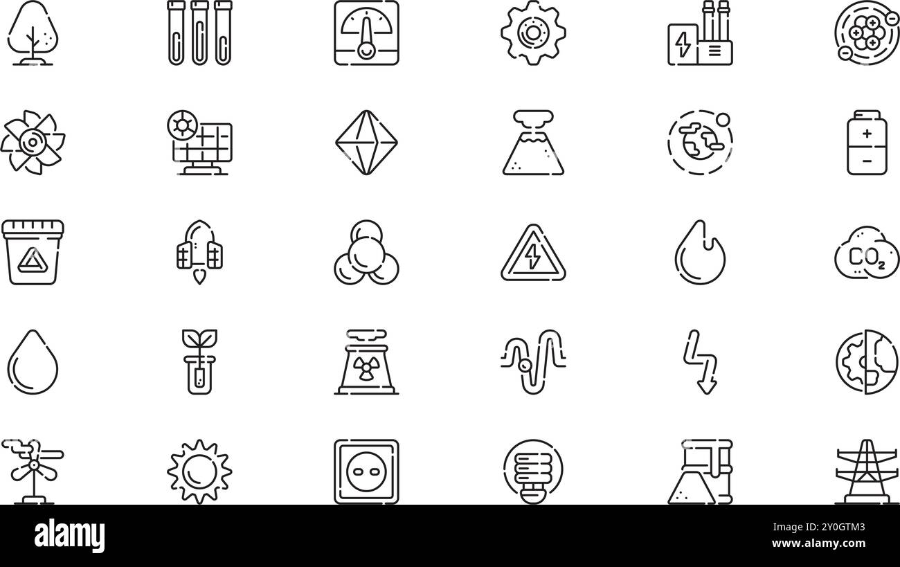 Energy environment icons High-Quality Vector Icons Collection with ...