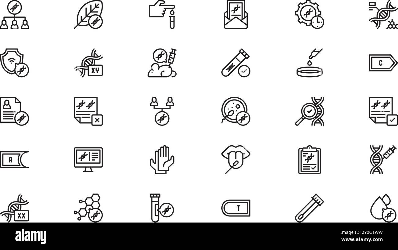 Dna test icons High-Quality Vector Icons Collection with Editable ...