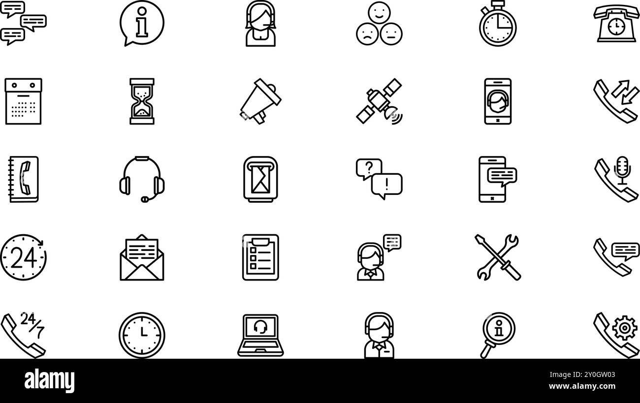 Customer service icons High-Quality Vector Icons Collection with ...