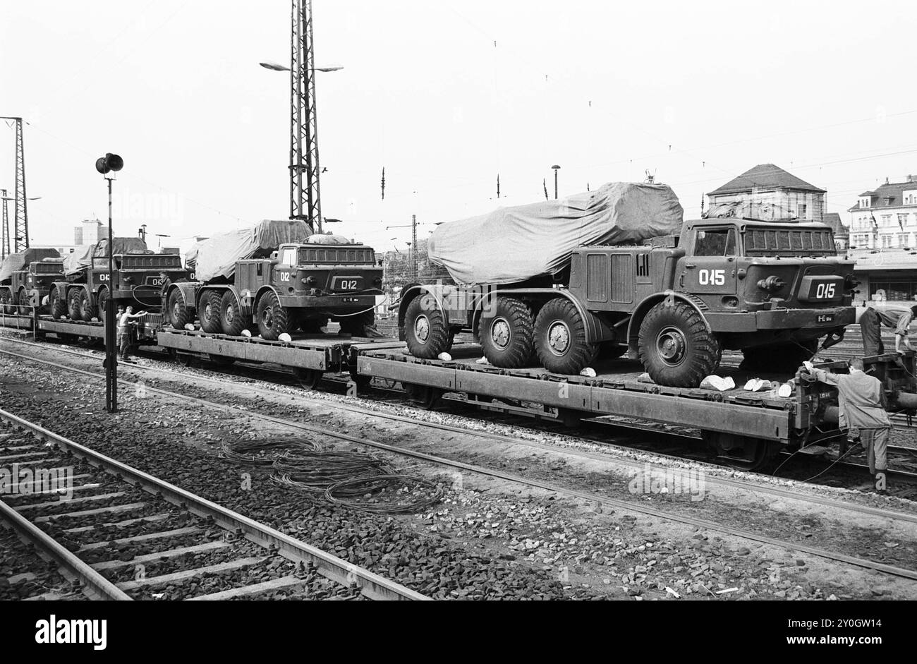 Abzug der Sowjetarmee aus der DDR 01.06.1992,Chemnitz,Militaer ...
