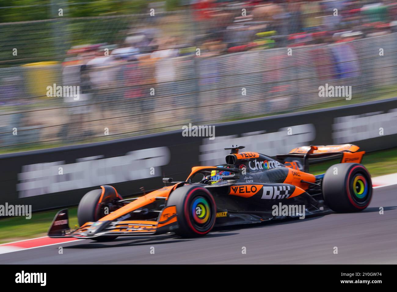 Monza, Italy. 31st Aug, 2024. Oscar Piastri of Australia driving the (81) McLaren F1 Team MCL38 ...