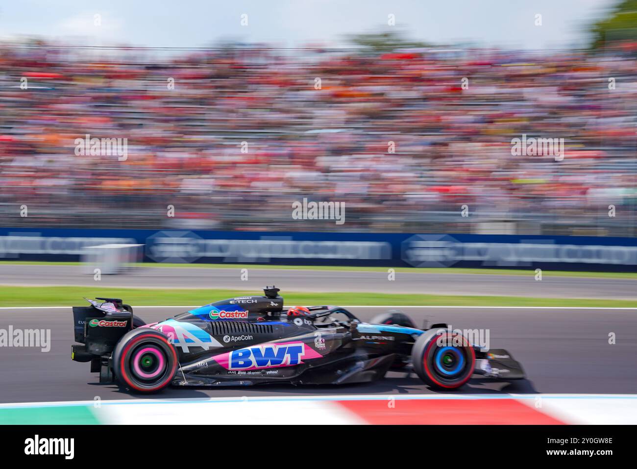 Monza, Italy. 01st Sep, 2024. Esteban Ocon of France driving the (31) BWT Alpine F1 Team A524 ...