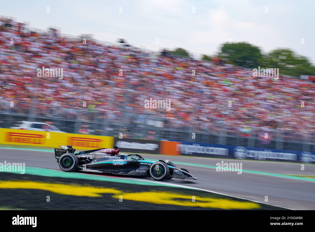 Monza, Italy. 01st Sep, 2024. George Russel of United Kingdom driving ...