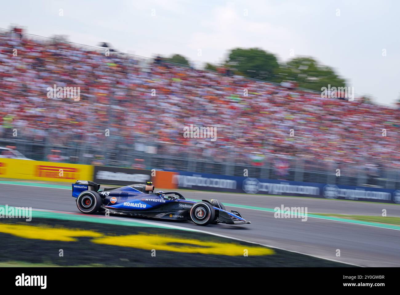 Monza, Italy. 01st Sep, 2024. Franco Colapinto of Argentina driving the (43) Williams Racing ...