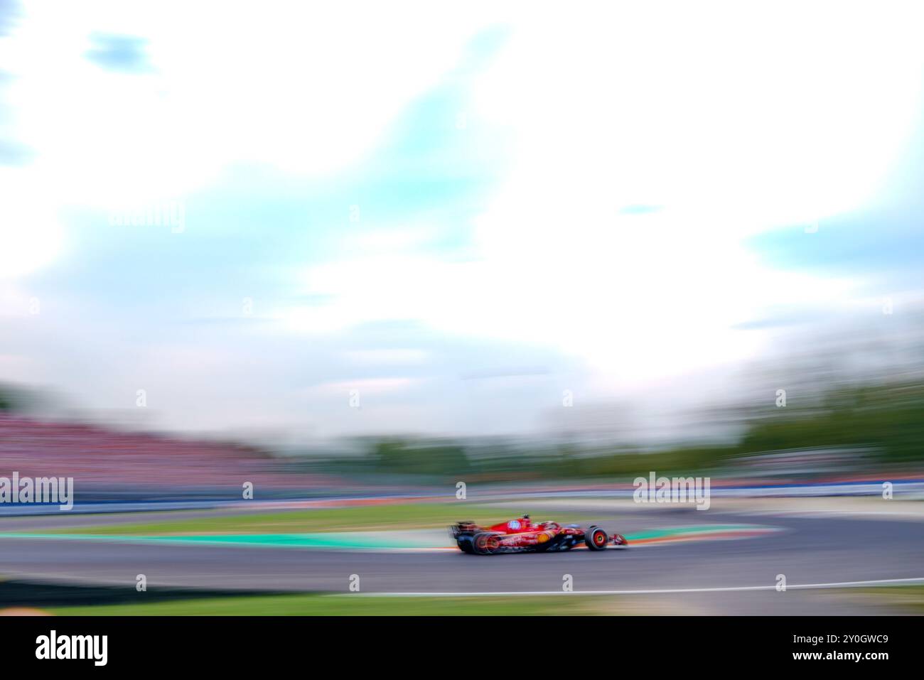 Monza, Italy. 01st Sep, 2024. Charles Leclerc of Monaco driving the (16 ...