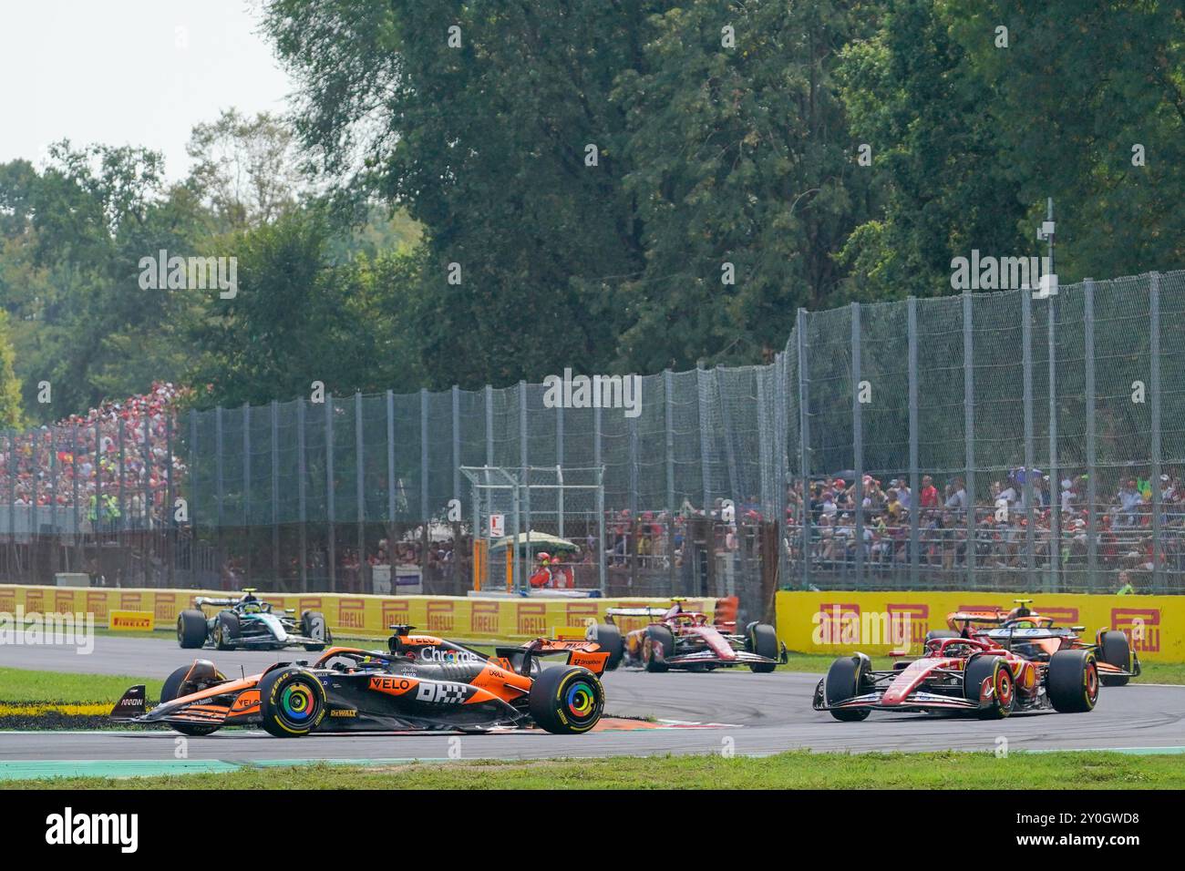Monza, Italy. 01st Sep, 2024. Oscar Piastri of Australia driving the ...