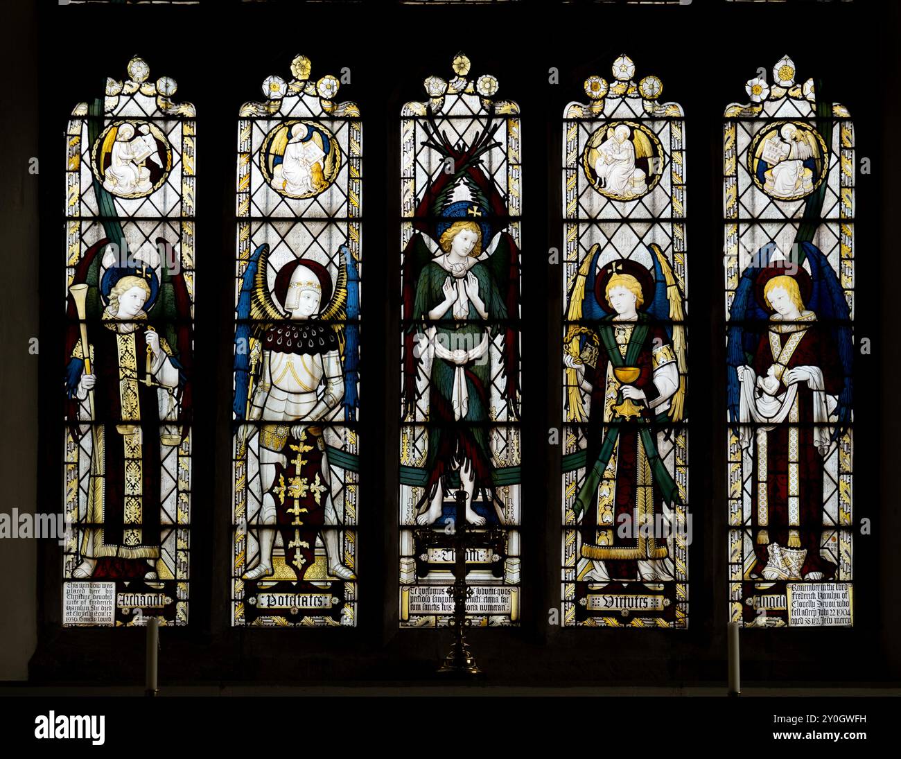 East window by Sir Ninian Comper, St. Peter and St. Paul Church ...