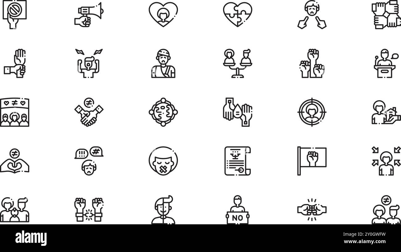 Racism icons pack High-Quality Vector Icons Collection with Editable ...