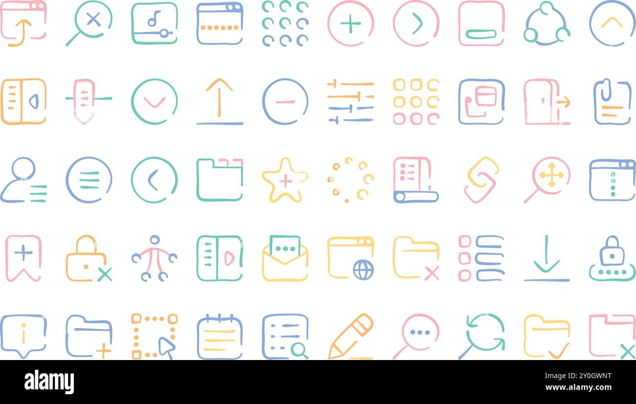 Ui ux interface icons High-Quality Vector Icons Collection with ...