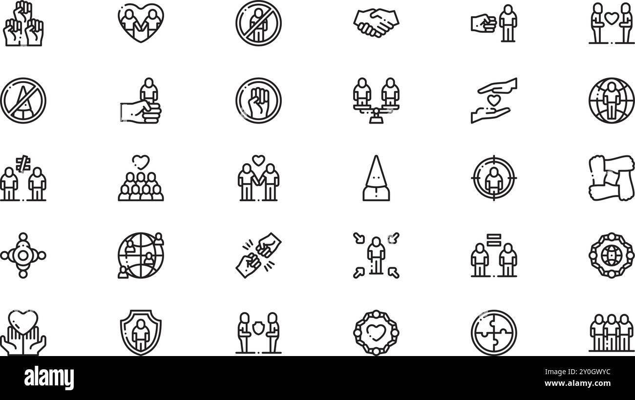 Racism icons High-Quality Vector Icons Collection with Editable Stroke ...