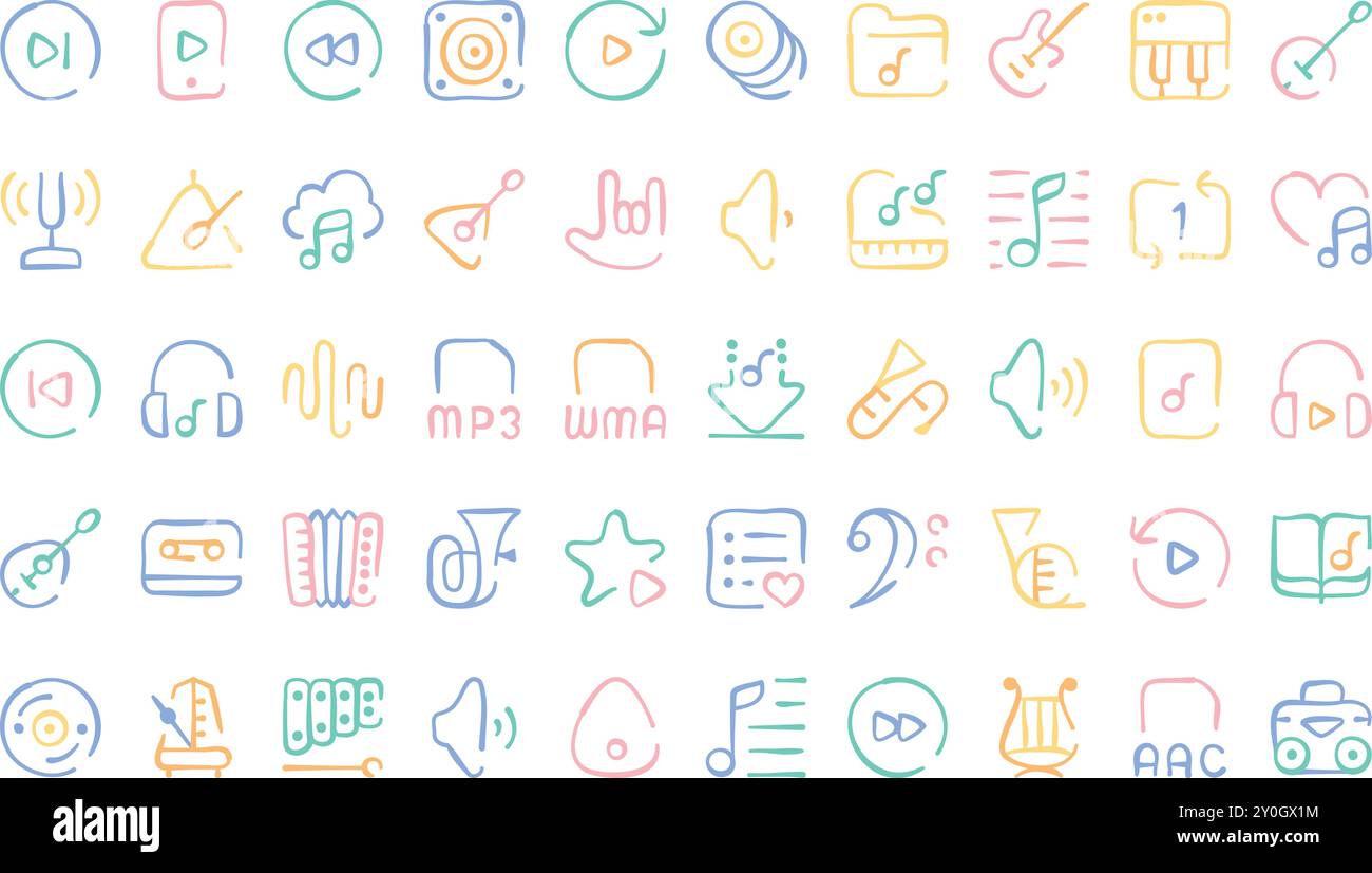 Music icons High-Quality Vector Icons Collection with Editable Stroke ...