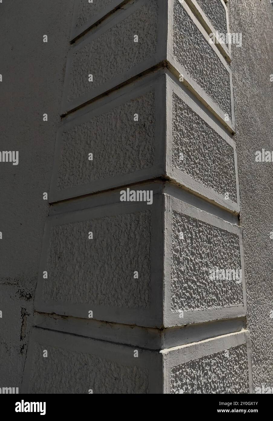 Soft Distortion: Concrete Pillar in Contrast – Light, Shadow, and ...