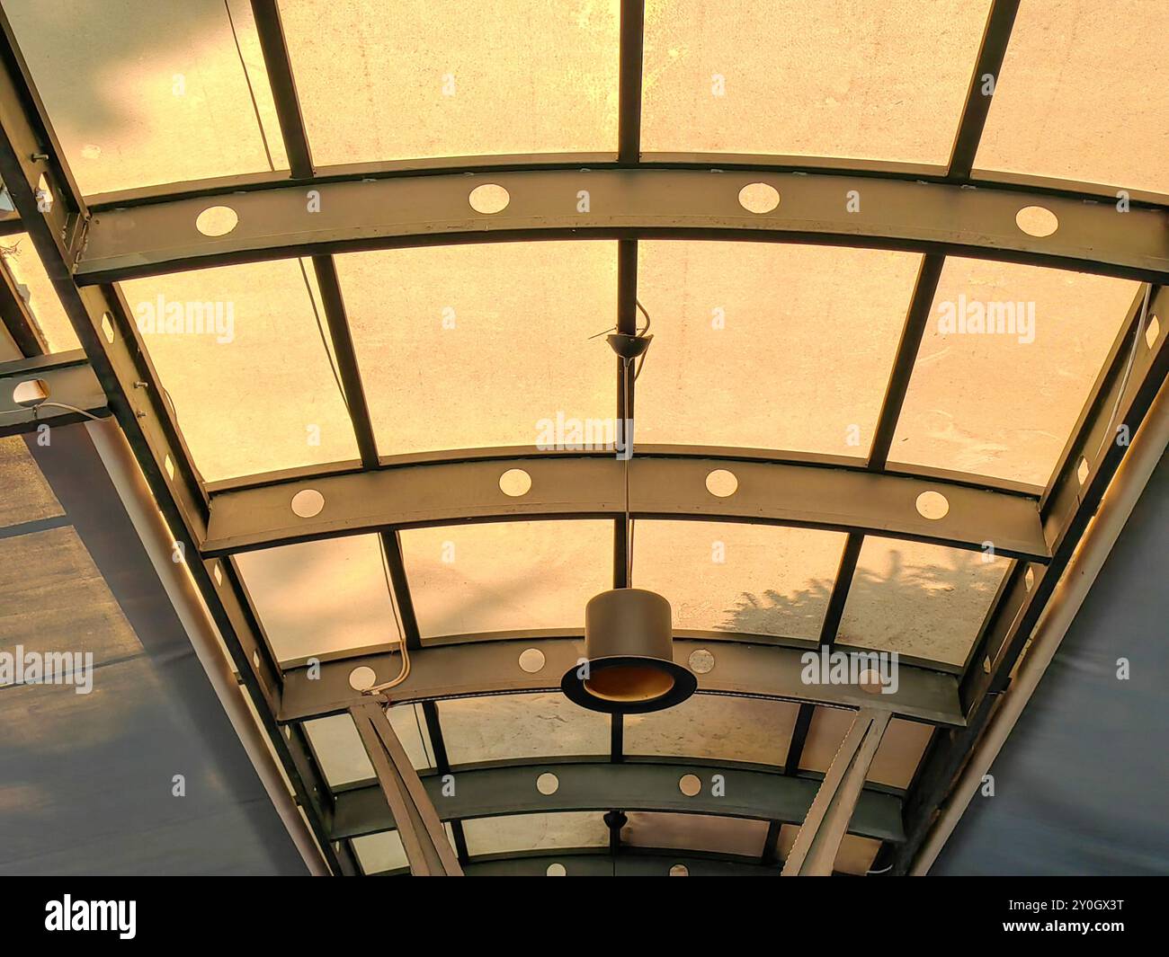 Modern Ceiling Lighting Fixture: Pattern and Texture in a Bar Interior ...