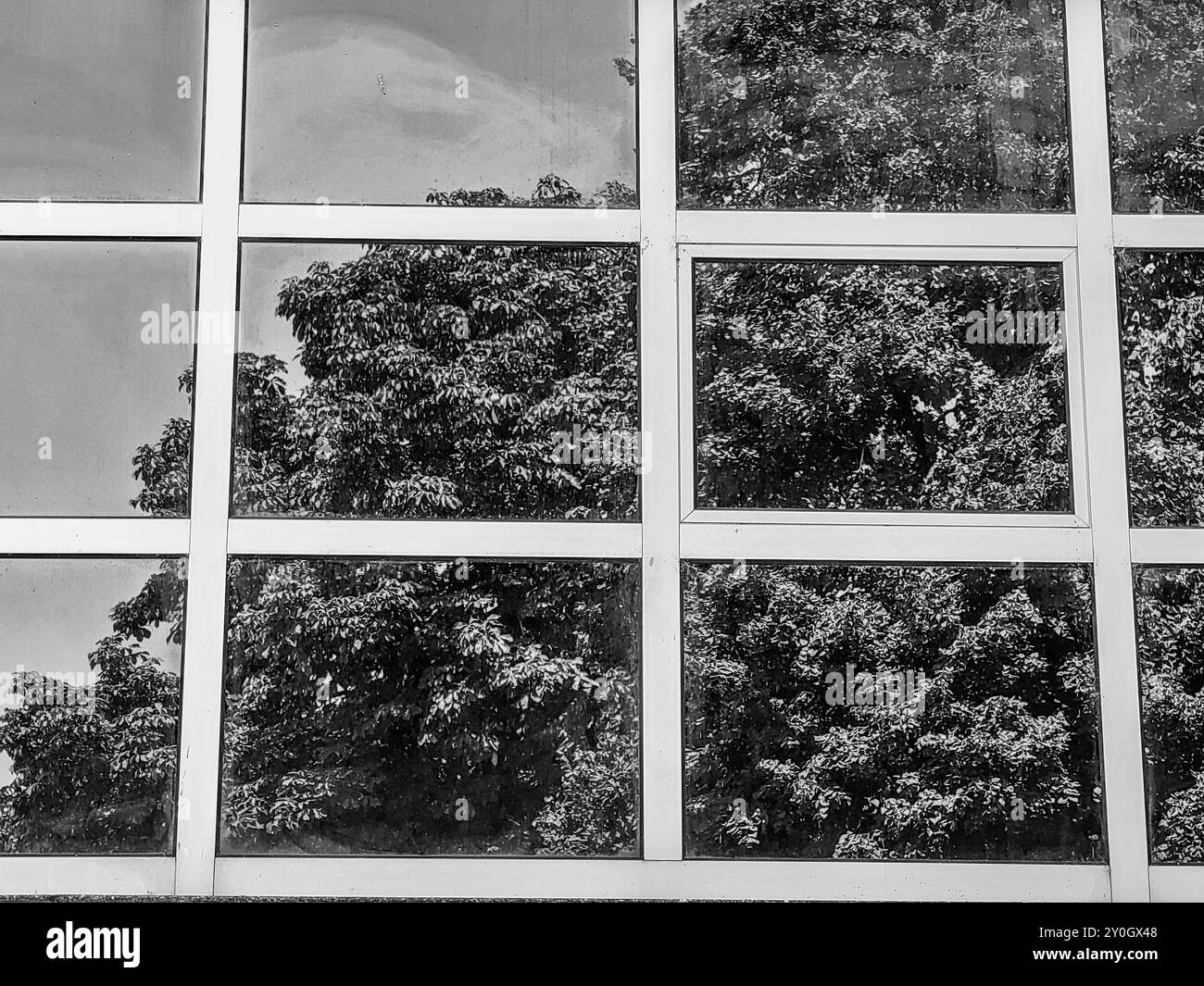 Abstract Puzzle: Reflections in Glass Window Frames – Square Shapes and ...