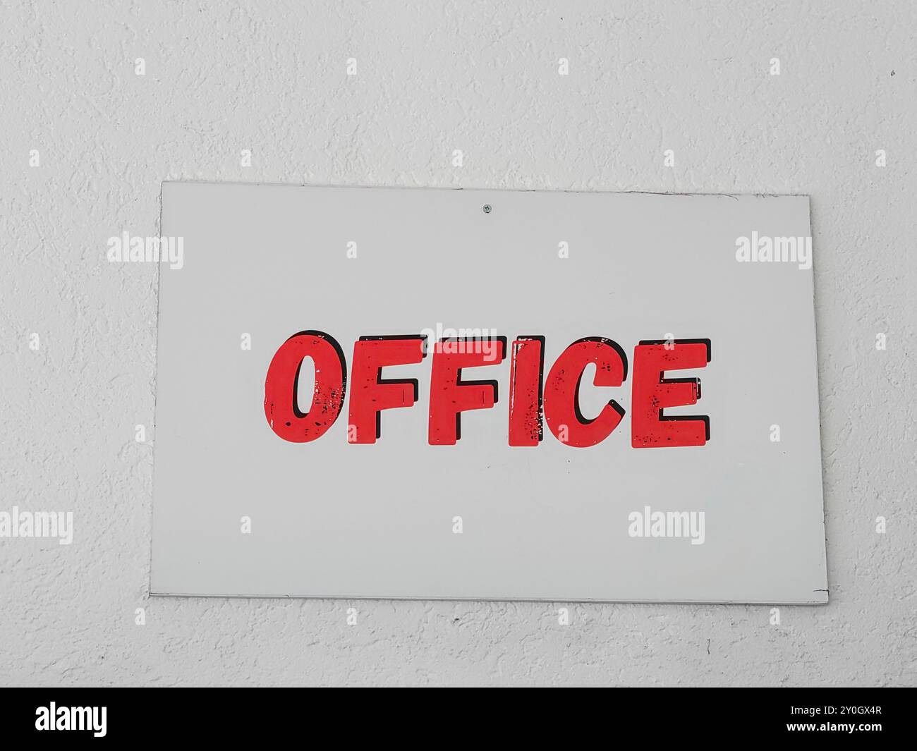"Office": Sign Letters on White Wall Background – A Minimalist ...