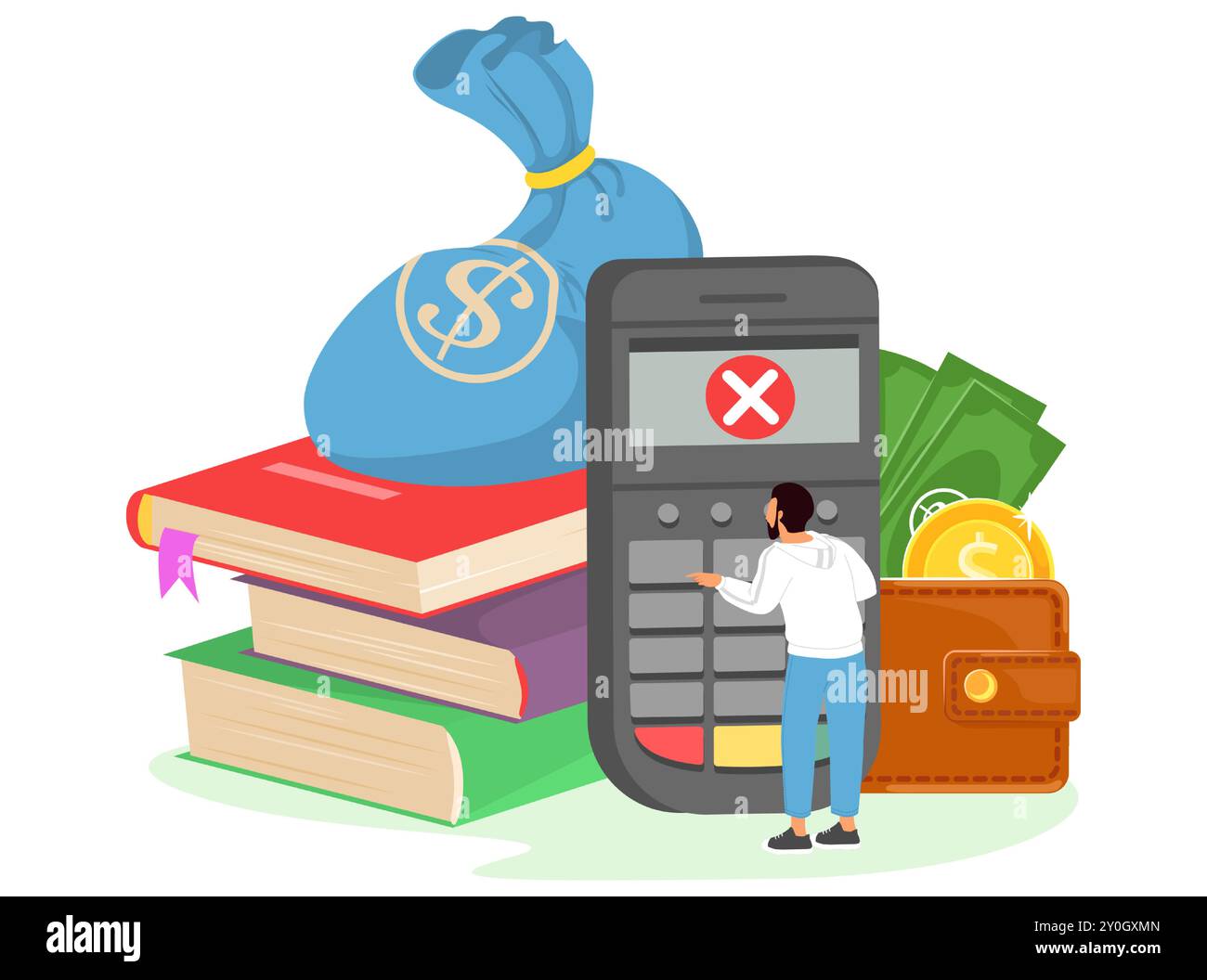 Scholarship program cost calculation cartoon vector illustration Stock ... Scholarship program cost calculation cartoon vector illustration Stock ...