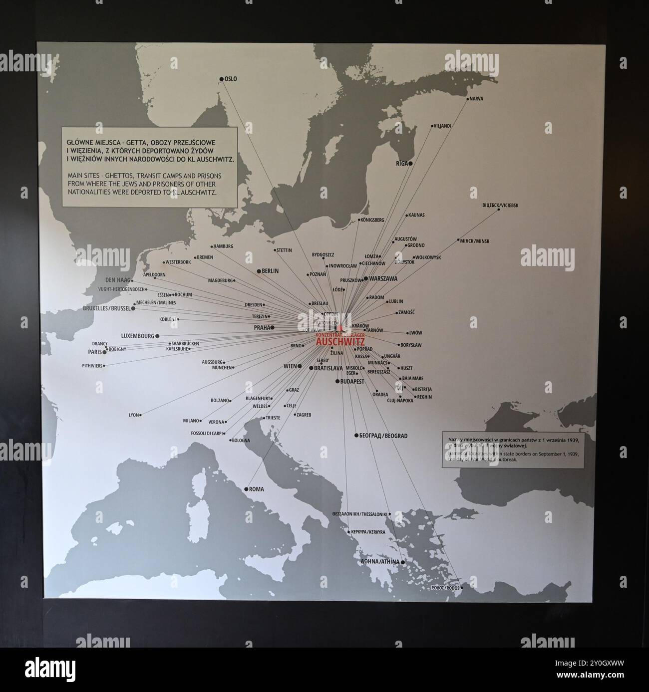 Auschwitz camp map hi-res stock photography and images - Alamy