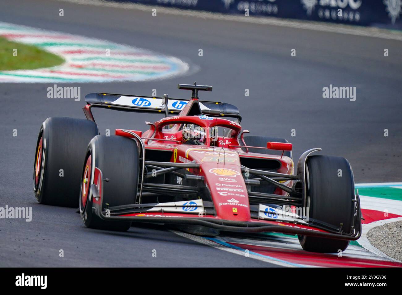 Monza, Italy. 01st Sep, 2024. Charles Leclerc of Monaco driving the (16 ...