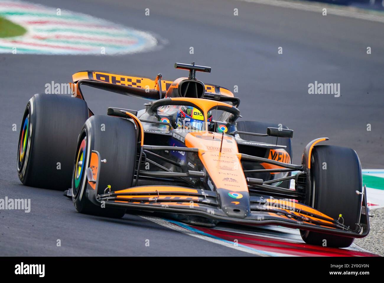 Monza, Italy. 01st Sep, 2024. Oscar Piastri of Australia driving the (81) McLaren F1 Team MCL38 ...