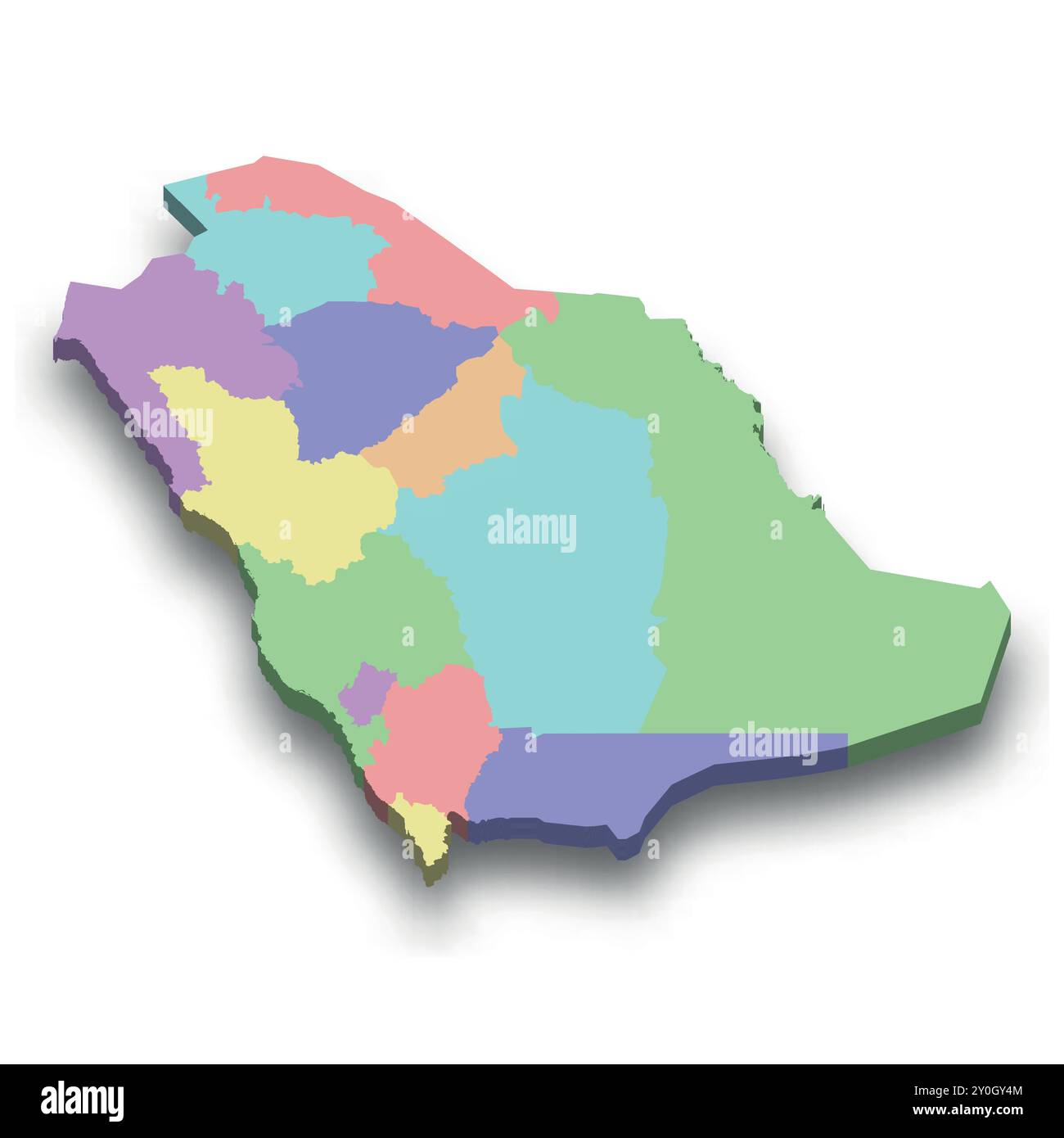 Vectors 3d map saudi arabia hi-res stock photography and images - Alamy