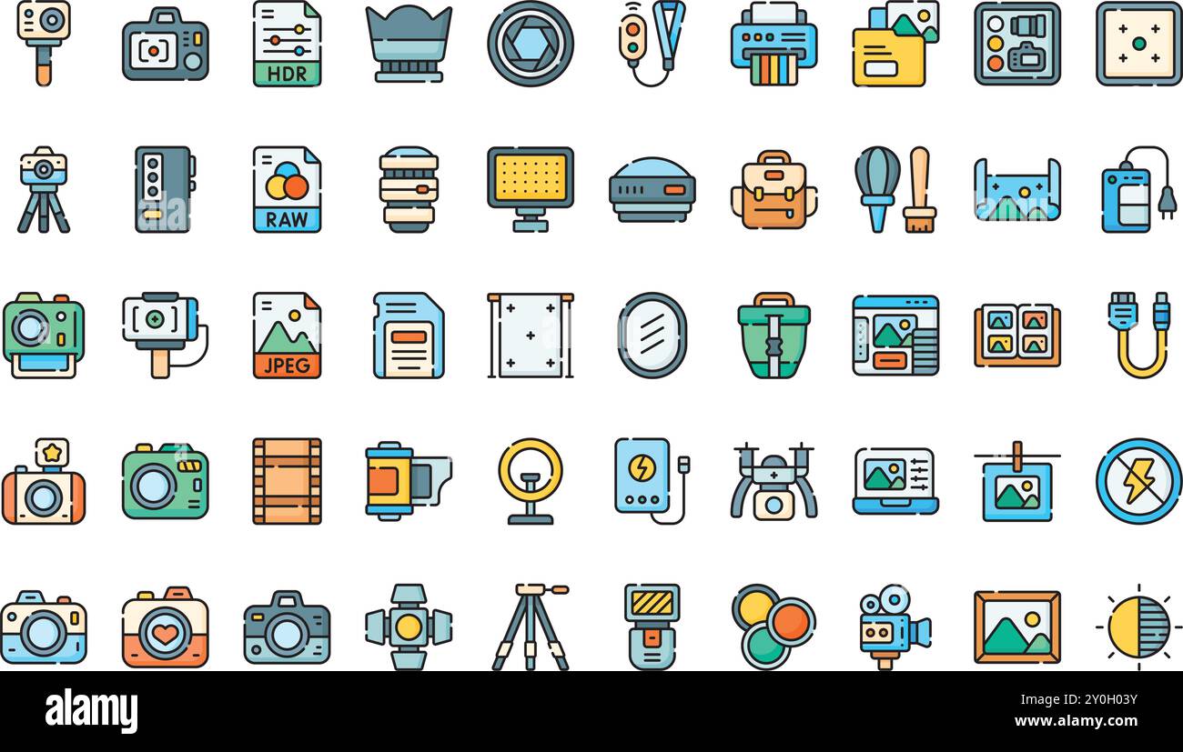 Photography icons High-Quality Vector Icons Collection with Editable ...