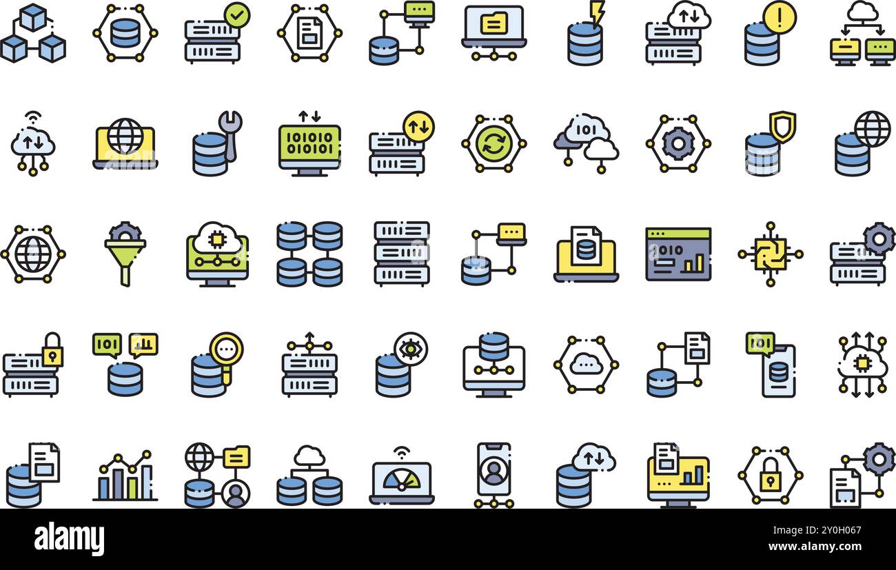 Big data icons High-Quality Vector Icons Collection with Editable ...