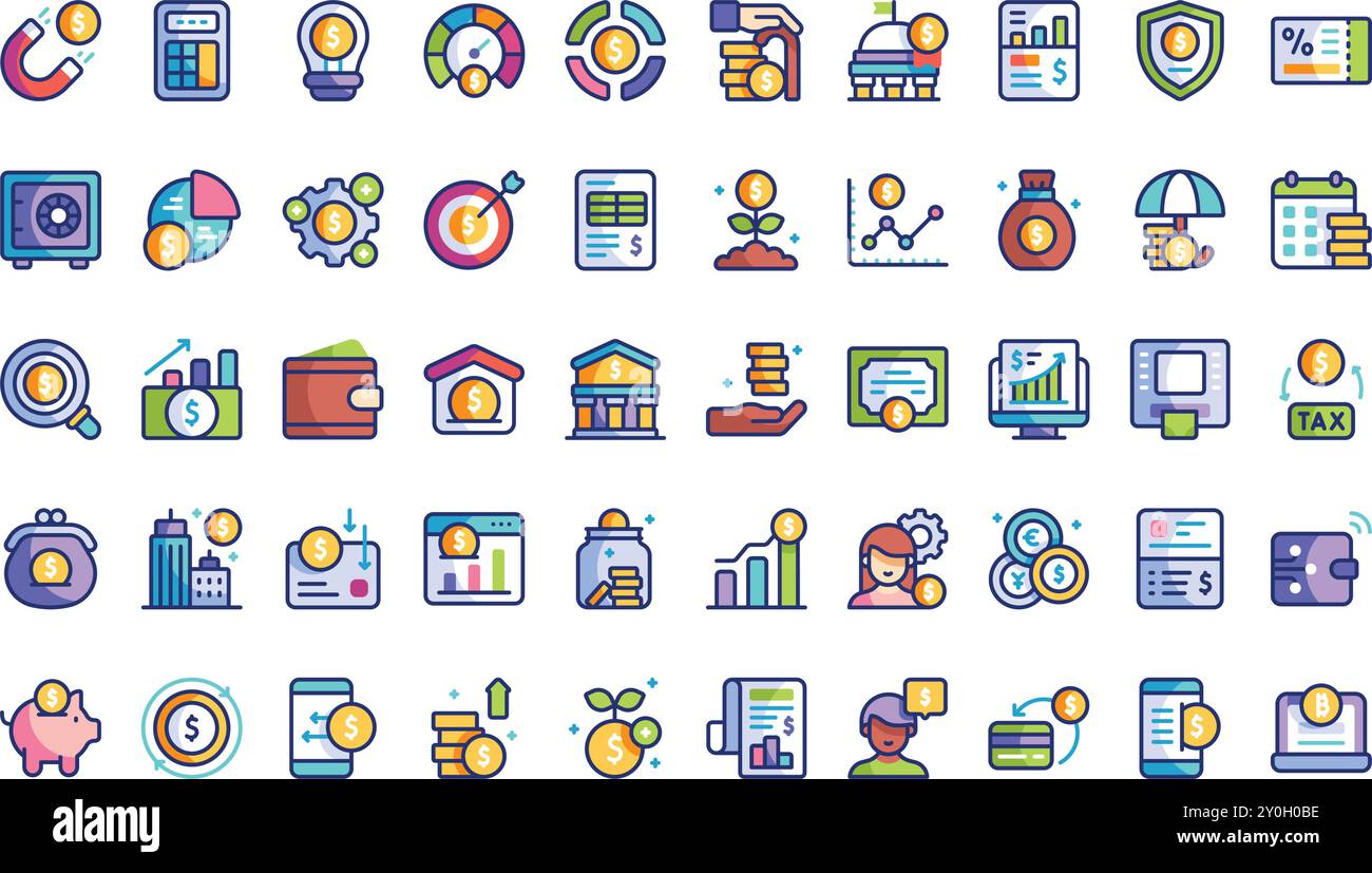Savings High-Quality Vector Icons Collection with Editable Stroke ...