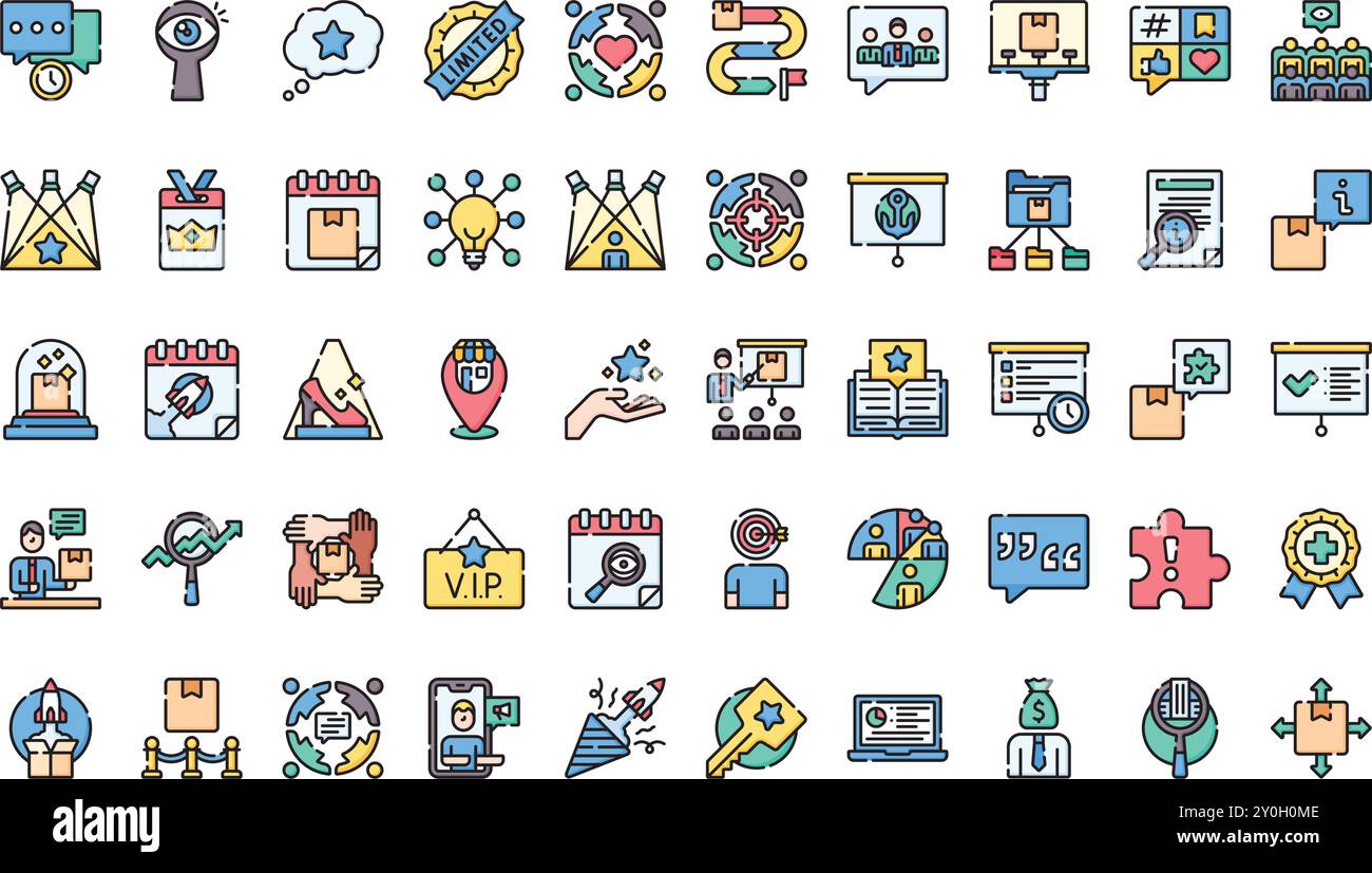 Product presentation icons High-Quality Vector Icons Collection with ...