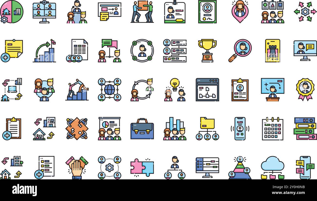 Team work icons High-Quality Vector Icons Collection with Editable ...