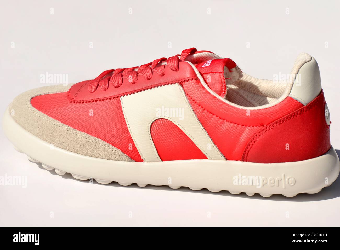 Red camper shoe hi-res stock photography and images - Alamy