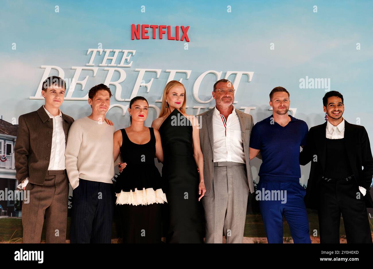 (left to right) Sam Nivola, Billy Howle, Eve Hewson, Nicole Kidman ...