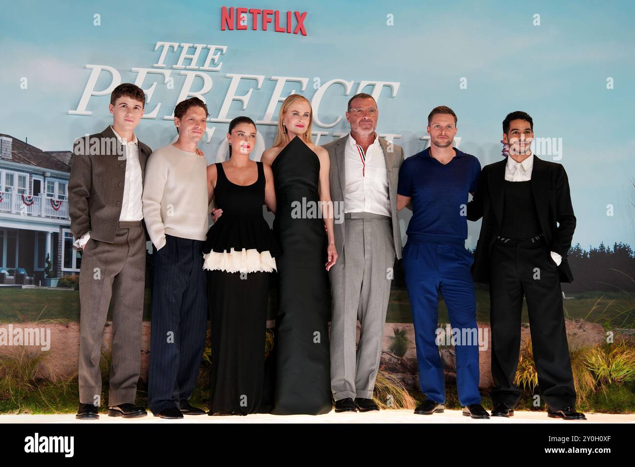 (left to right) Sam Nivola, Billy Howle, Eve Hewson, Nicole Kidman ...