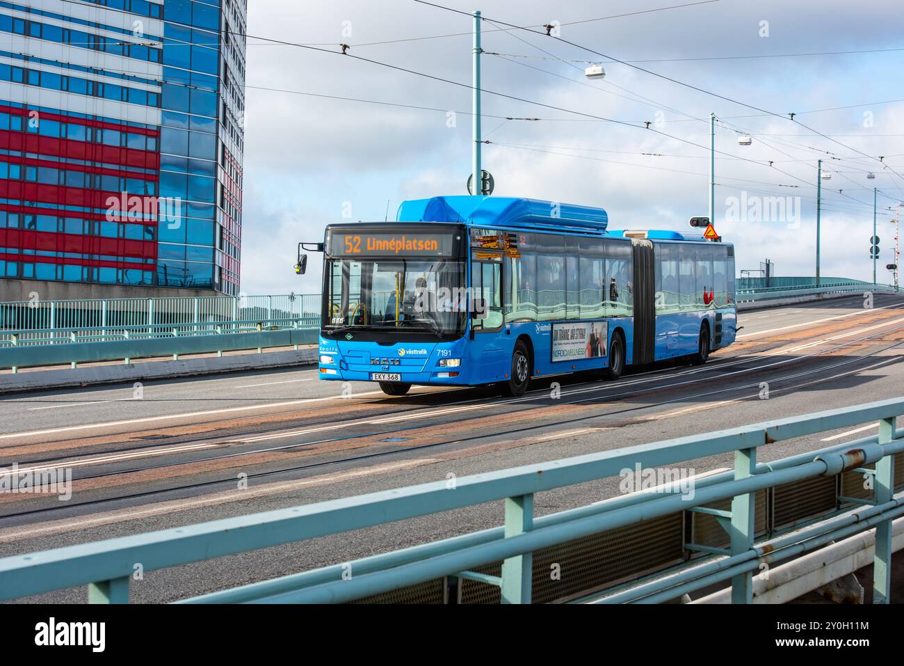 Gothenburg, Sweden - september 20 2019: MAN Lion's City CNG articulated ...