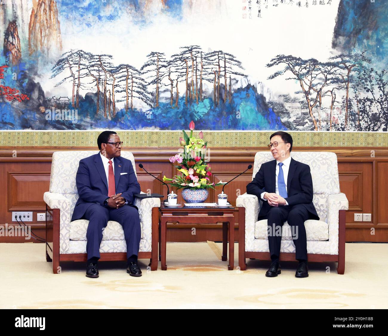Beijing, China. 2nd Sep, 2024. Chinese Vice President Han Zheng meets ...