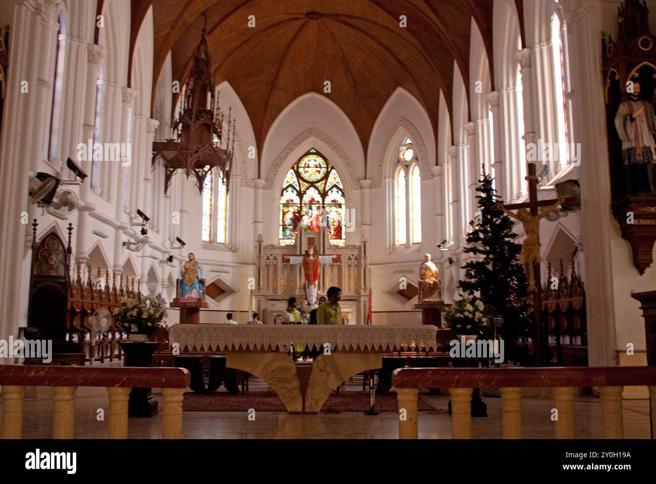 Main altar, St Thomas Basilisa Cathedral, Chennai, Tamil Nadu, India ...