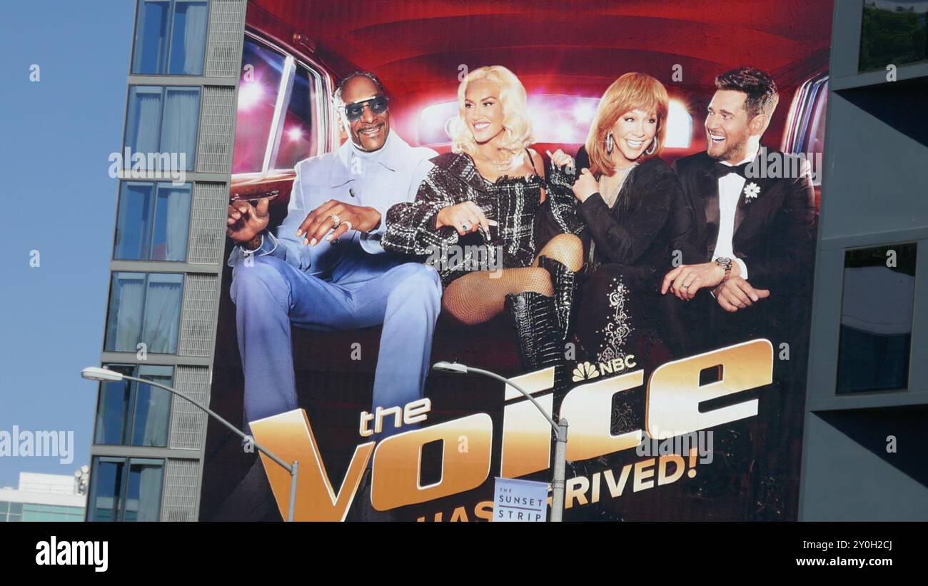 Los Angeles, California, USA 31st August 2024 The Voice Billboard with ...