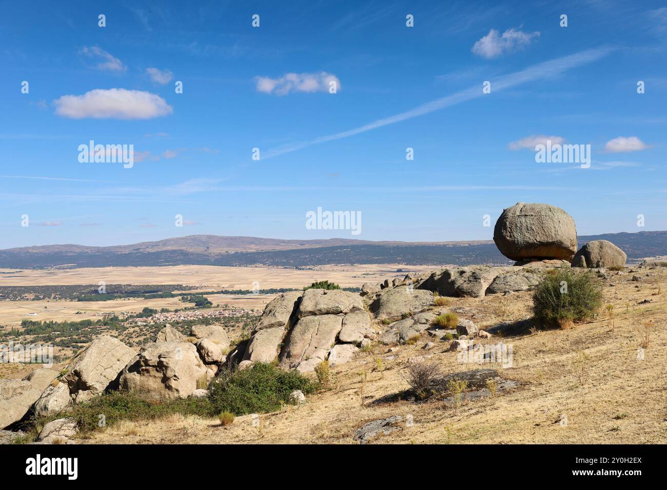 The Celtic settlement called Fort of Ulaca in Sierra de la Paramera ...