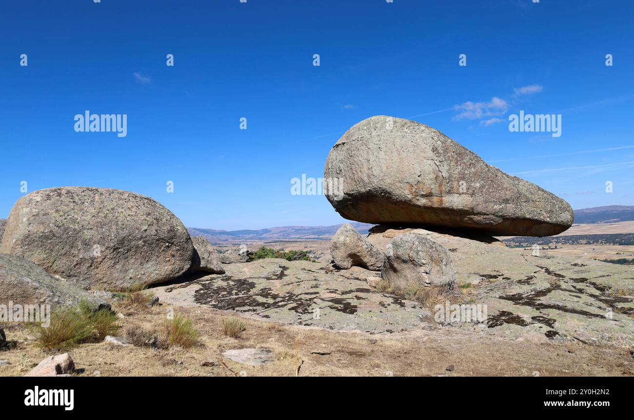 The Celtic settlement called Fort of Ulaca in Sierra de la Paramera ...