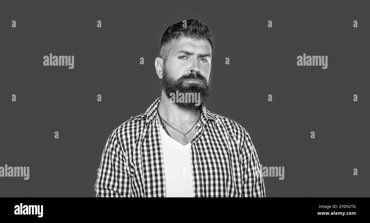 Wear checkered shirt Black and White Stock Photos & Images - Alamy