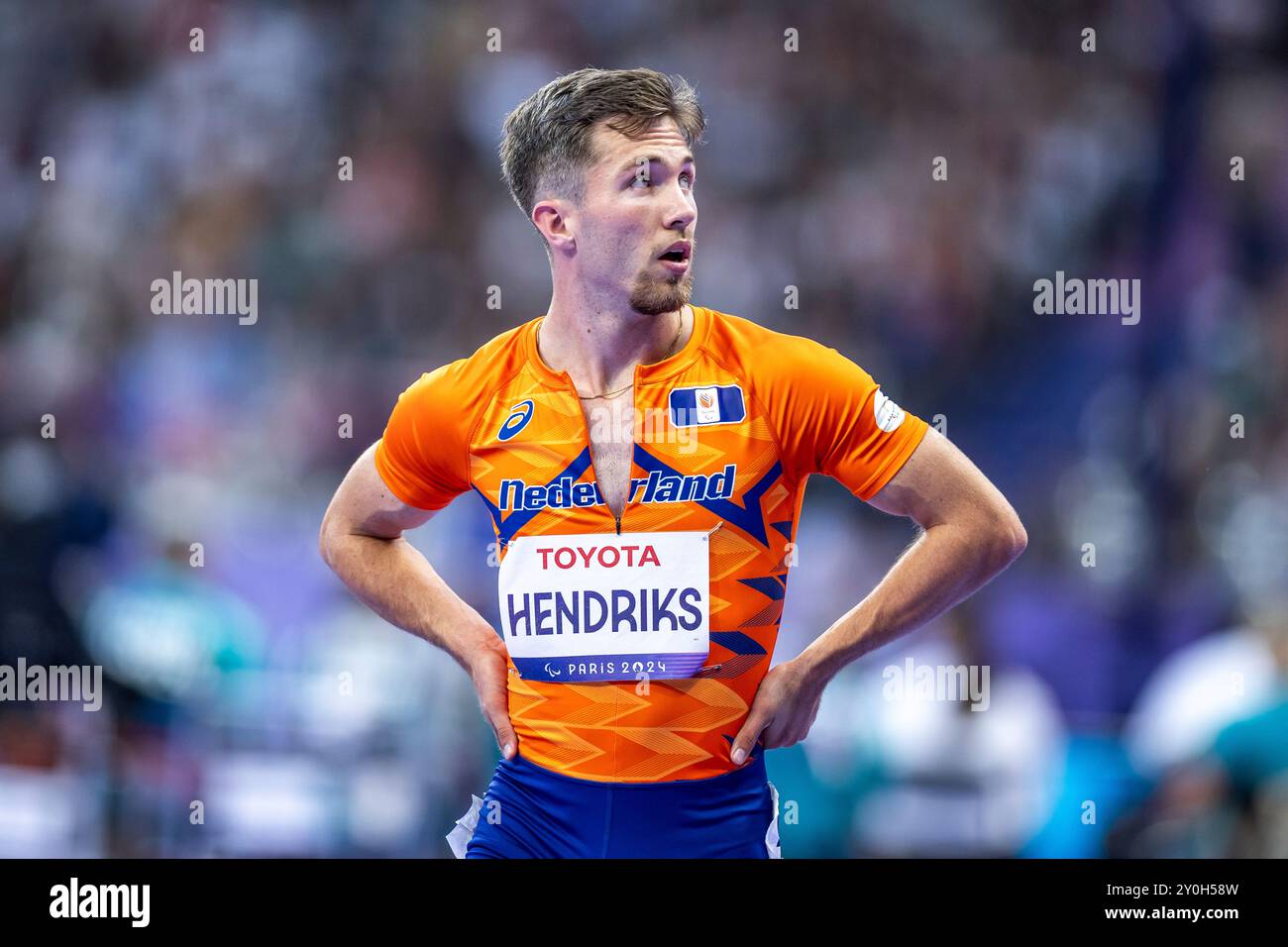 PARIS - Olivier Hendriks after the 100 meters T64 final at the ...