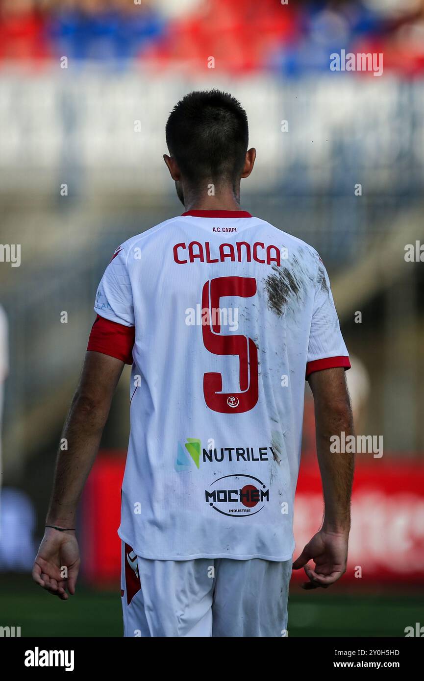 Busto Arsizio, Italy, 01st Sep, 2024. Alessandro Calanca during match ...