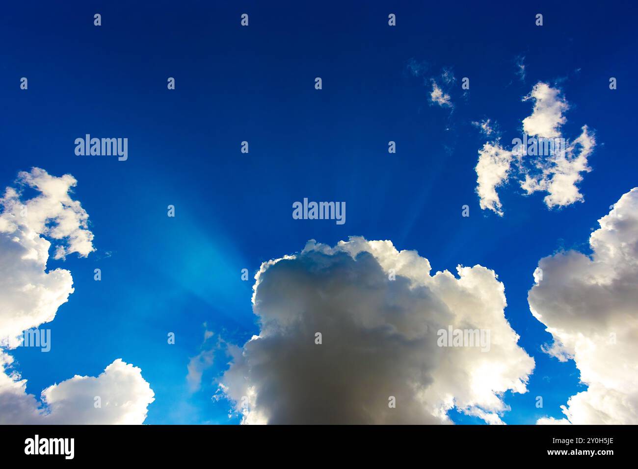 Sun rays in the sky. Holy sky Stock Photo - Alamy