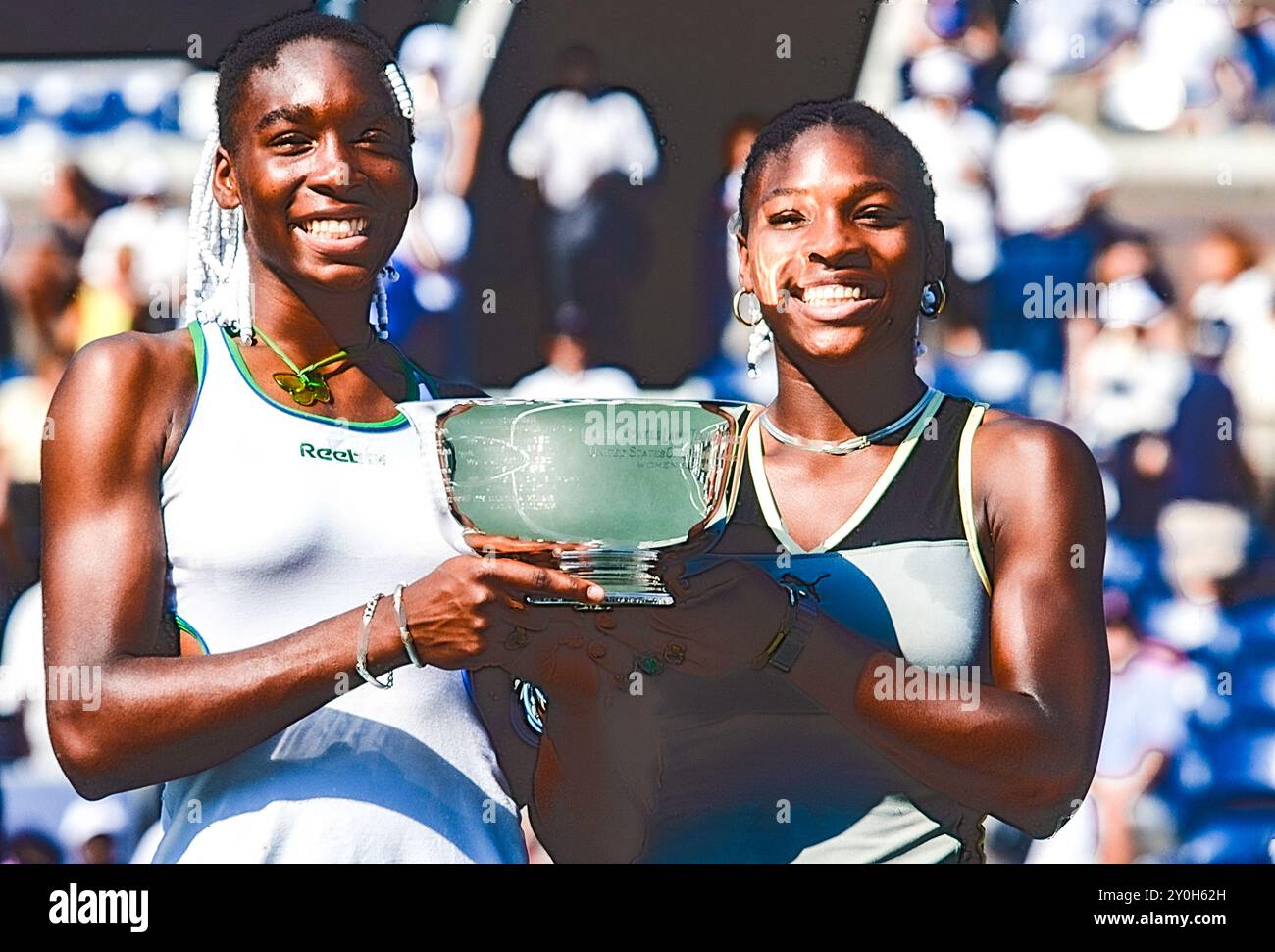 Serena Williams (USA) and sister Venus win the doubles championship at ...