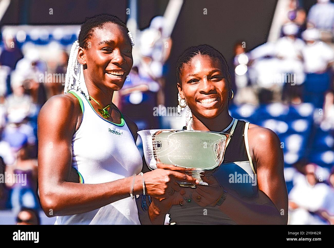 Serena Williams (USA) and sister Venus win the doubles championship at ...