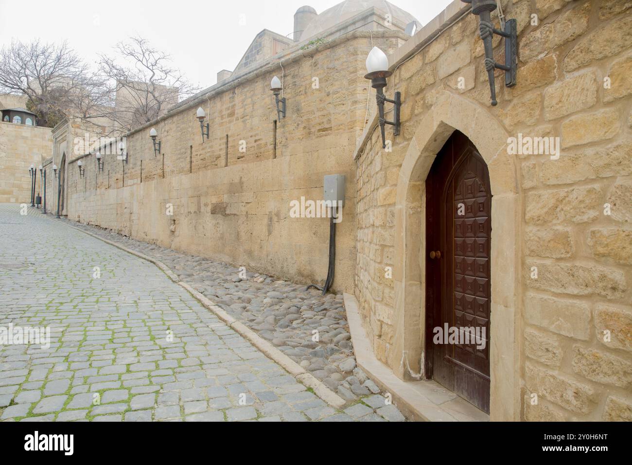 Exterior of Shirvanshah's Palace in the old city of Baku, Azerbeijan ...