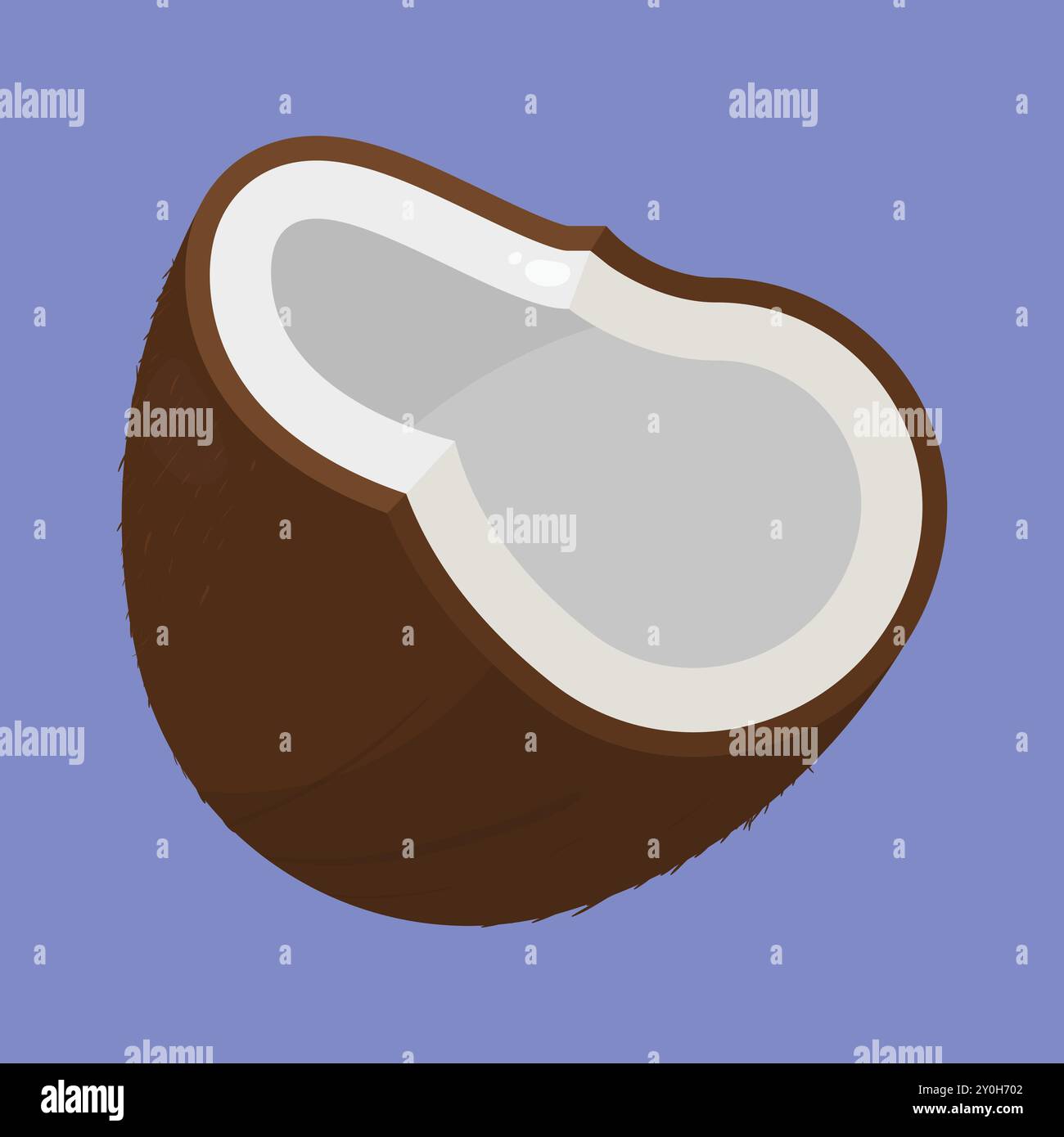 Coconut vector icon. Fresh Coconut fruit vector icon. coco icon ...